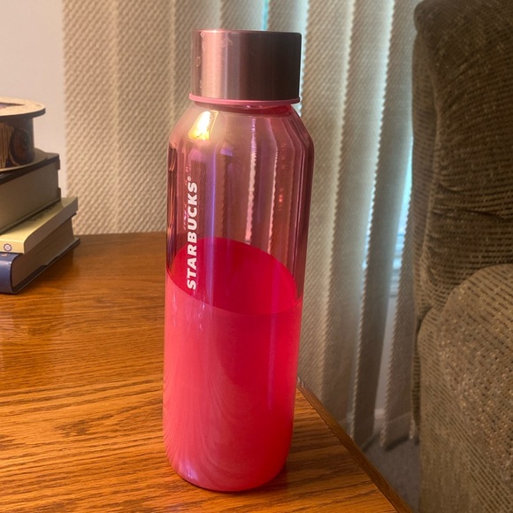 Starbucks | Other | Starbucks Pink Glass Water Bottle | Poshmark